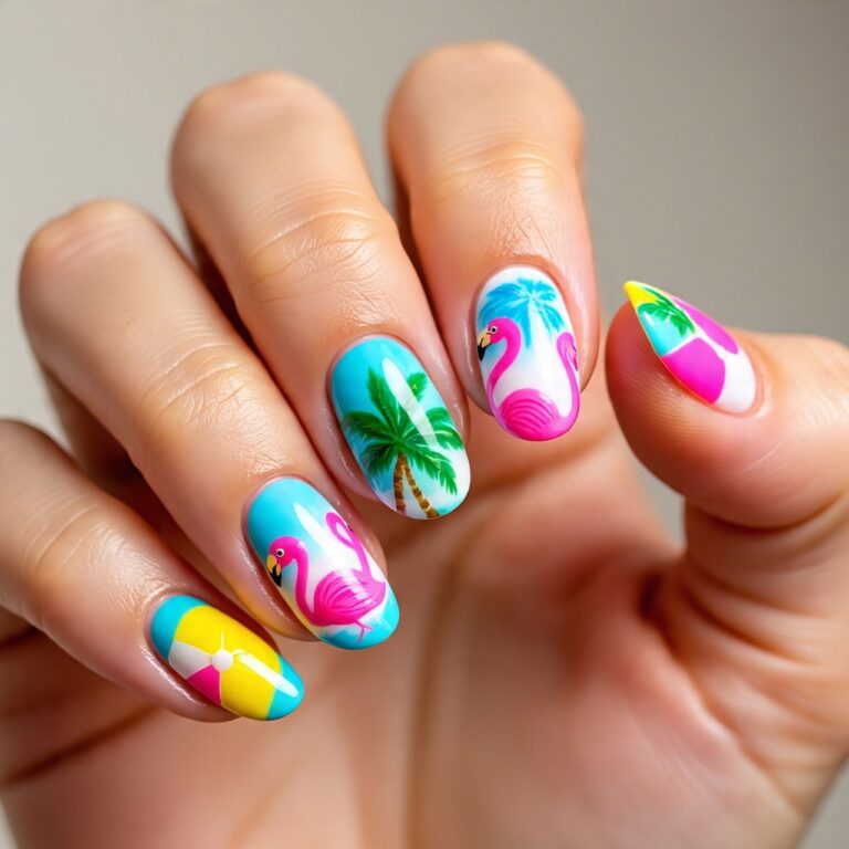 Bright & Fun Summer Nail Designs